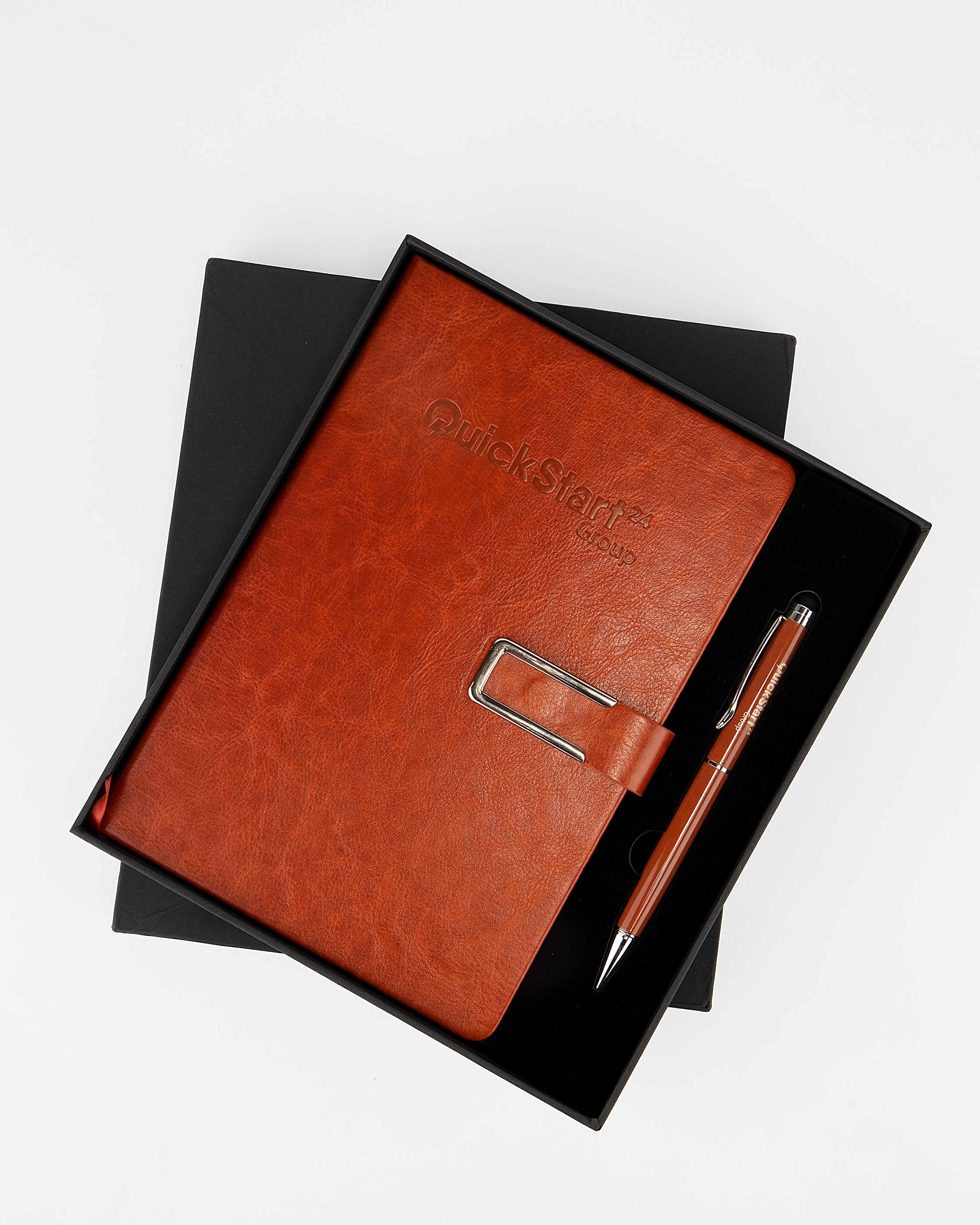 Cassis Leather Notebook | Elegant Executive Writing Journal | Greysteed